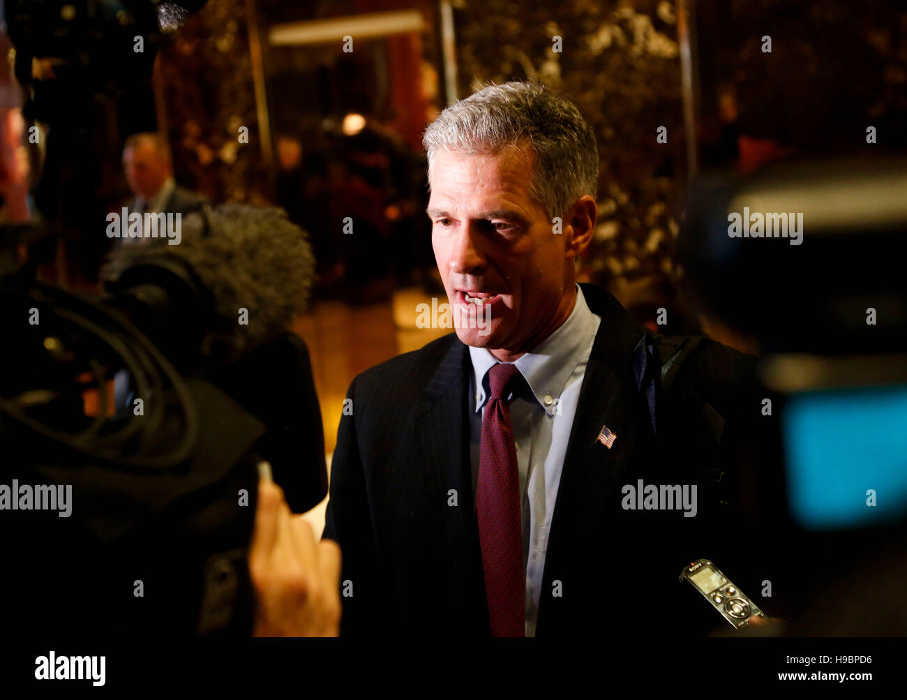 New York, USA. 22nd Nov, 2016. Former United States Senator Scott Brown ...