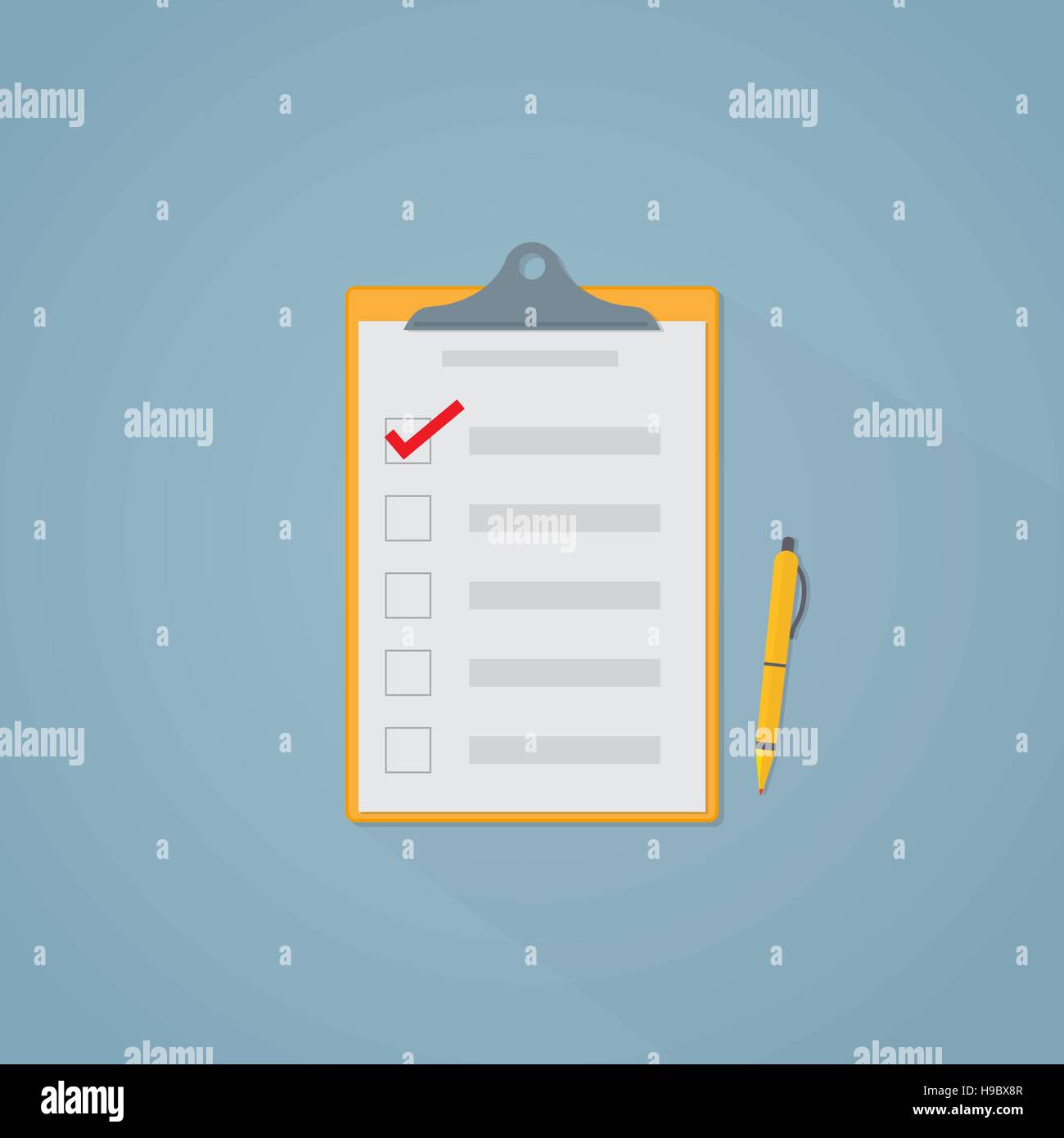Checklist cartoon Stock Vector Images - Alamy