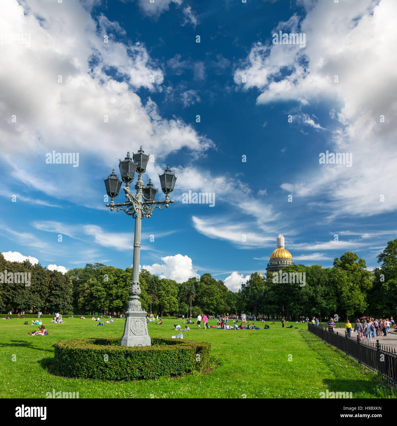 ST. PETERSBURG, RUSSIA - JULY 11, 2016: Vintage Lantern in the ...