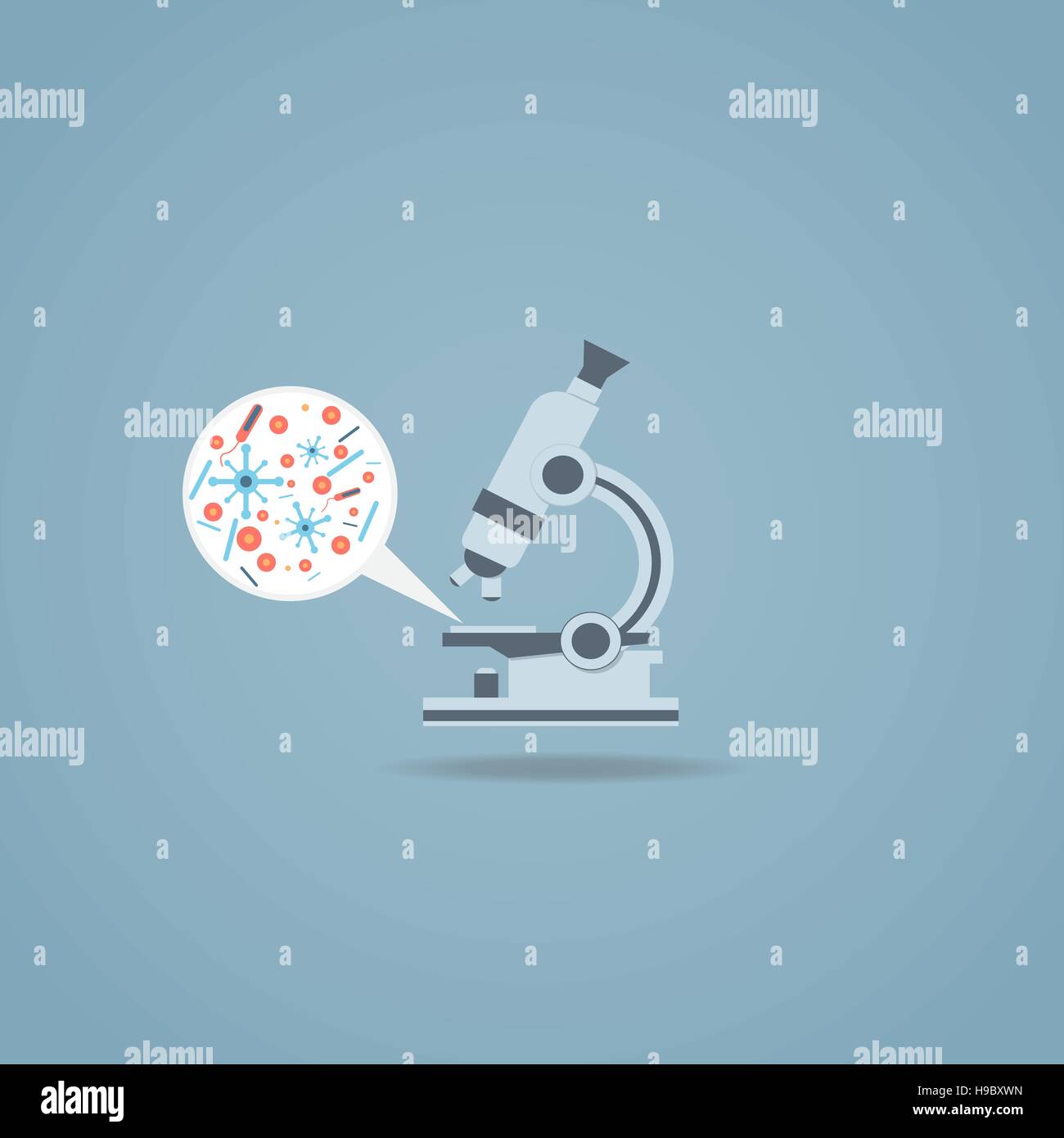 Microscope icon on white Stock Vector Images - Alamy