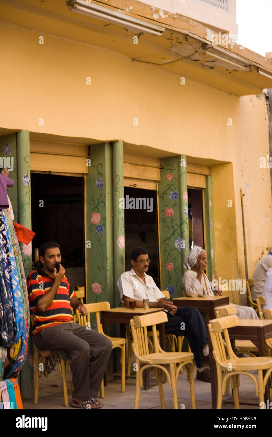 people in aswan egypt during everyday life Stock Photo - Alamy