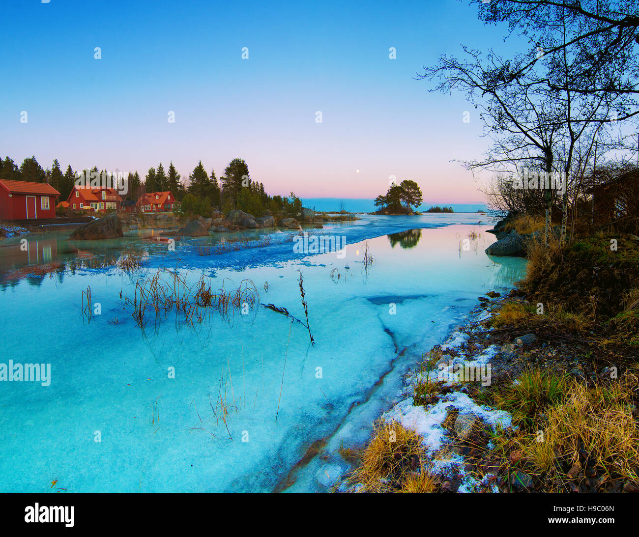 Winter sea landscape Stock Photo - Alamy