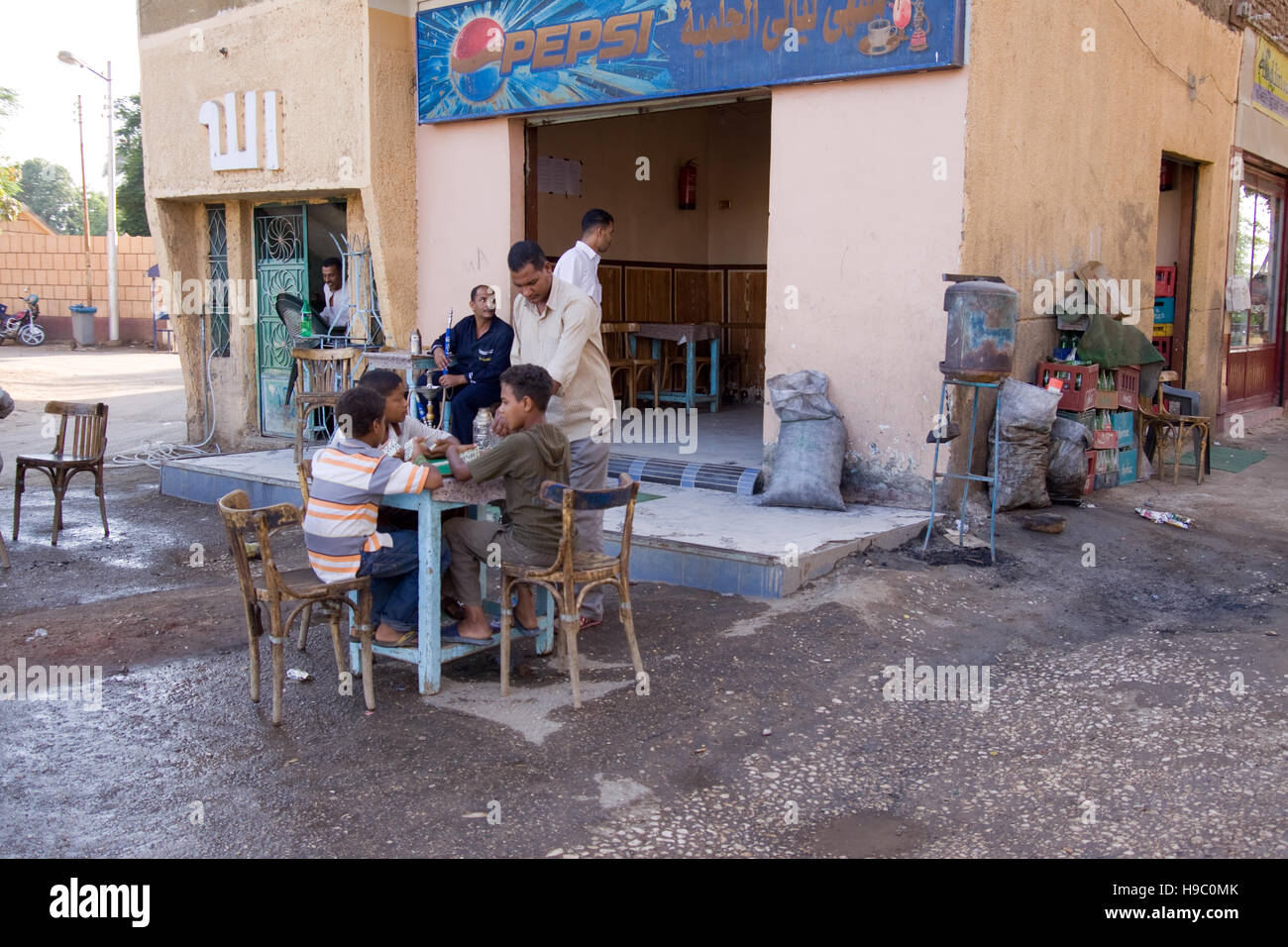 people in aswan egypt during everyday life Stock Photo - Alamy