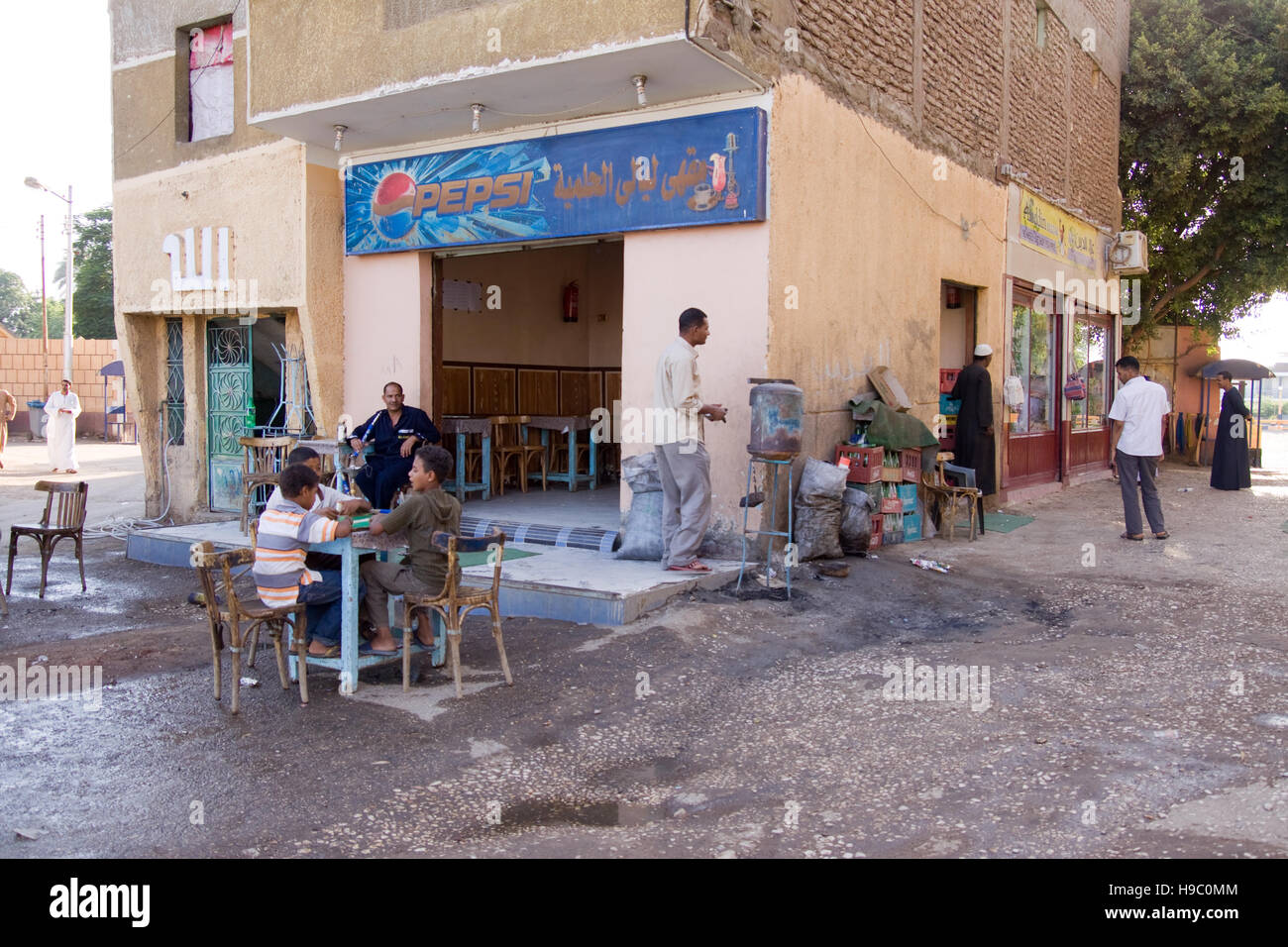 people in aswan egypt during everyday life Stock Photo - Alamy
