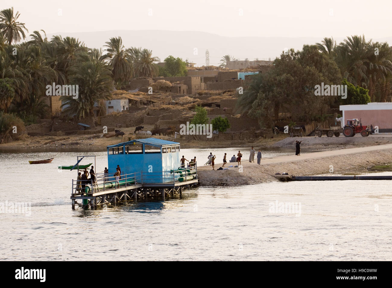 people in aswan egypt during everyday life Stock Photo - Alamy