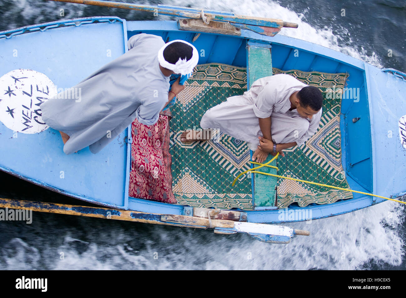 people in aswan egypt during everyday life Stock Photo - Alamy