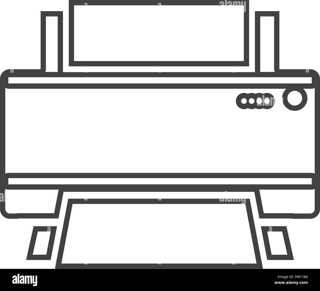 Laser home printer on Stock Vector Images - Alamy