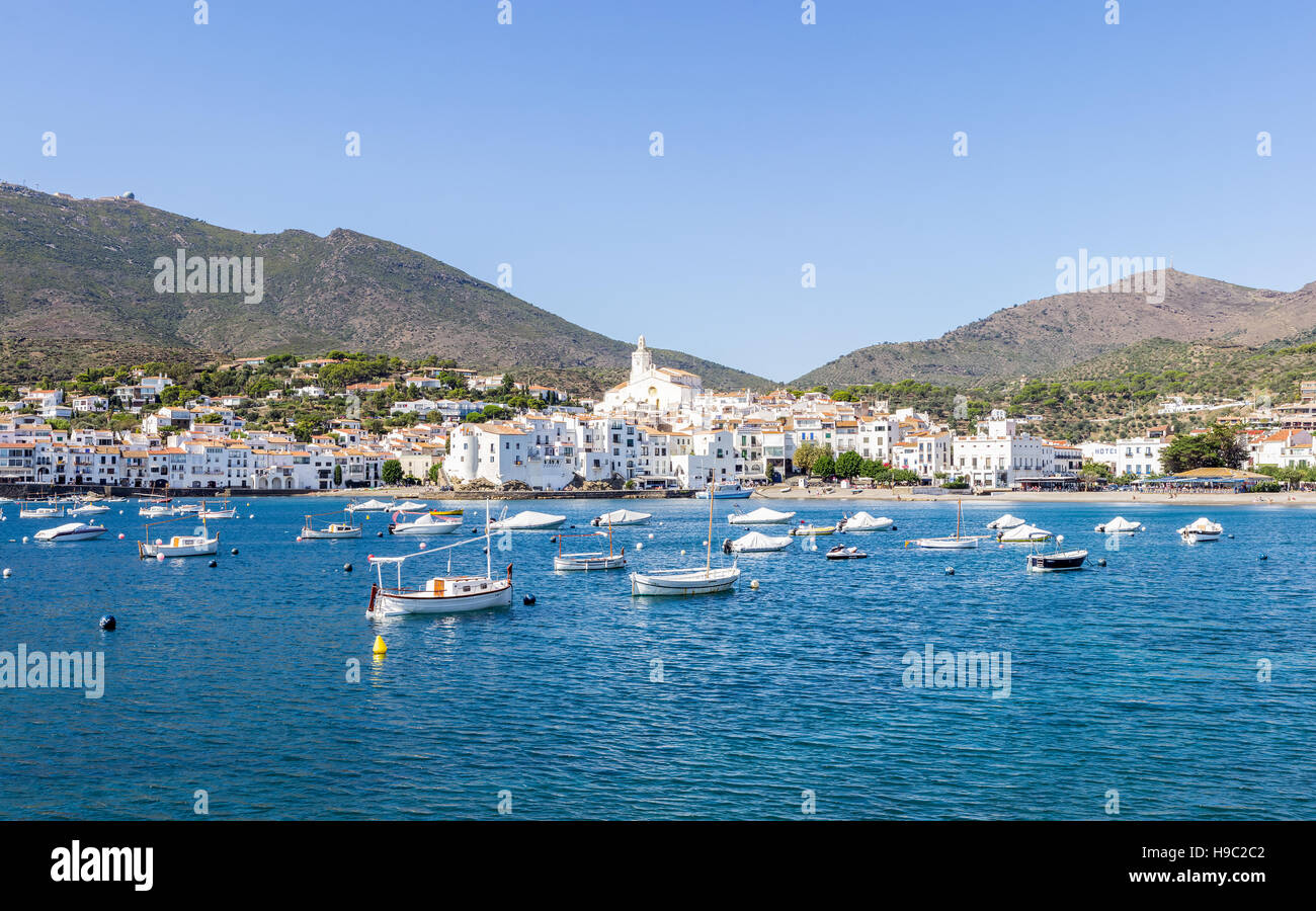 Cadaques, coastal village of the mediterranean sea - Catalunya, Spain ...