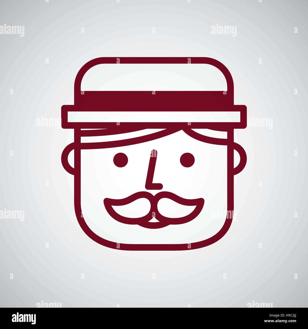 cartoon face father day vector illustration eps 10 Stock Vector Image ...