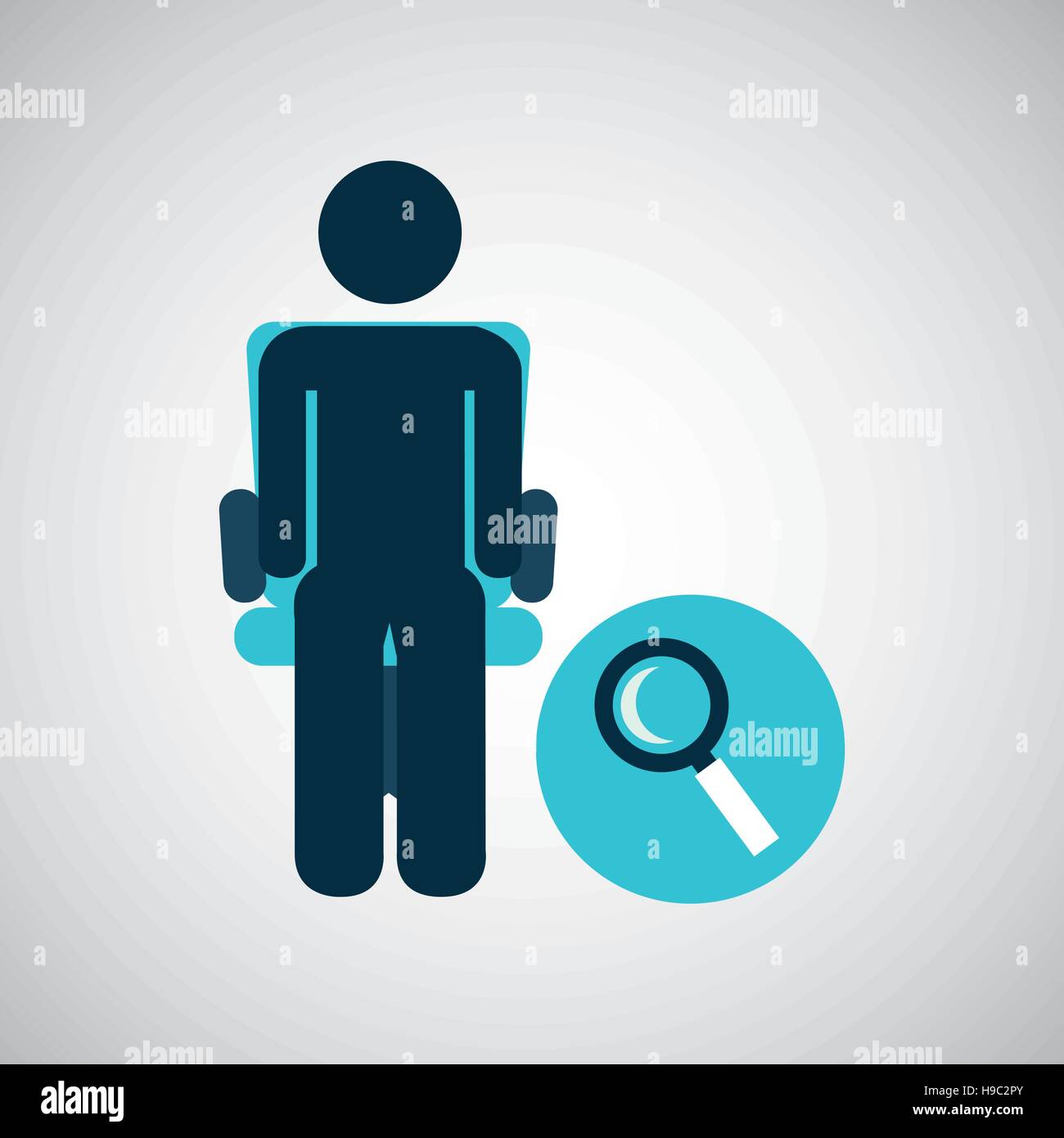 Silhouette girl using computer working hi-res stock photography and ...