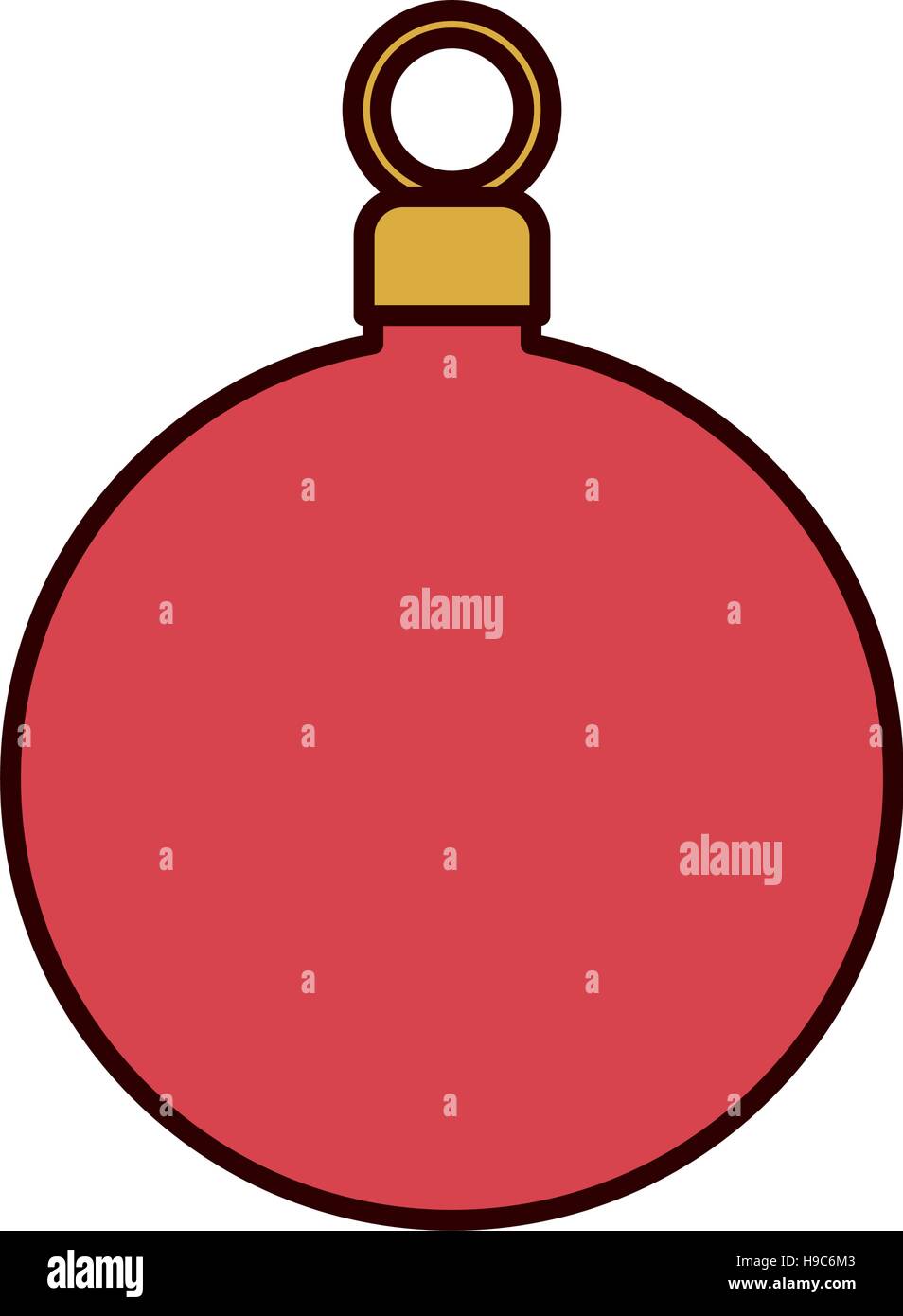 garland with shape circular in red color Stock Vector Image & Art - Alamy