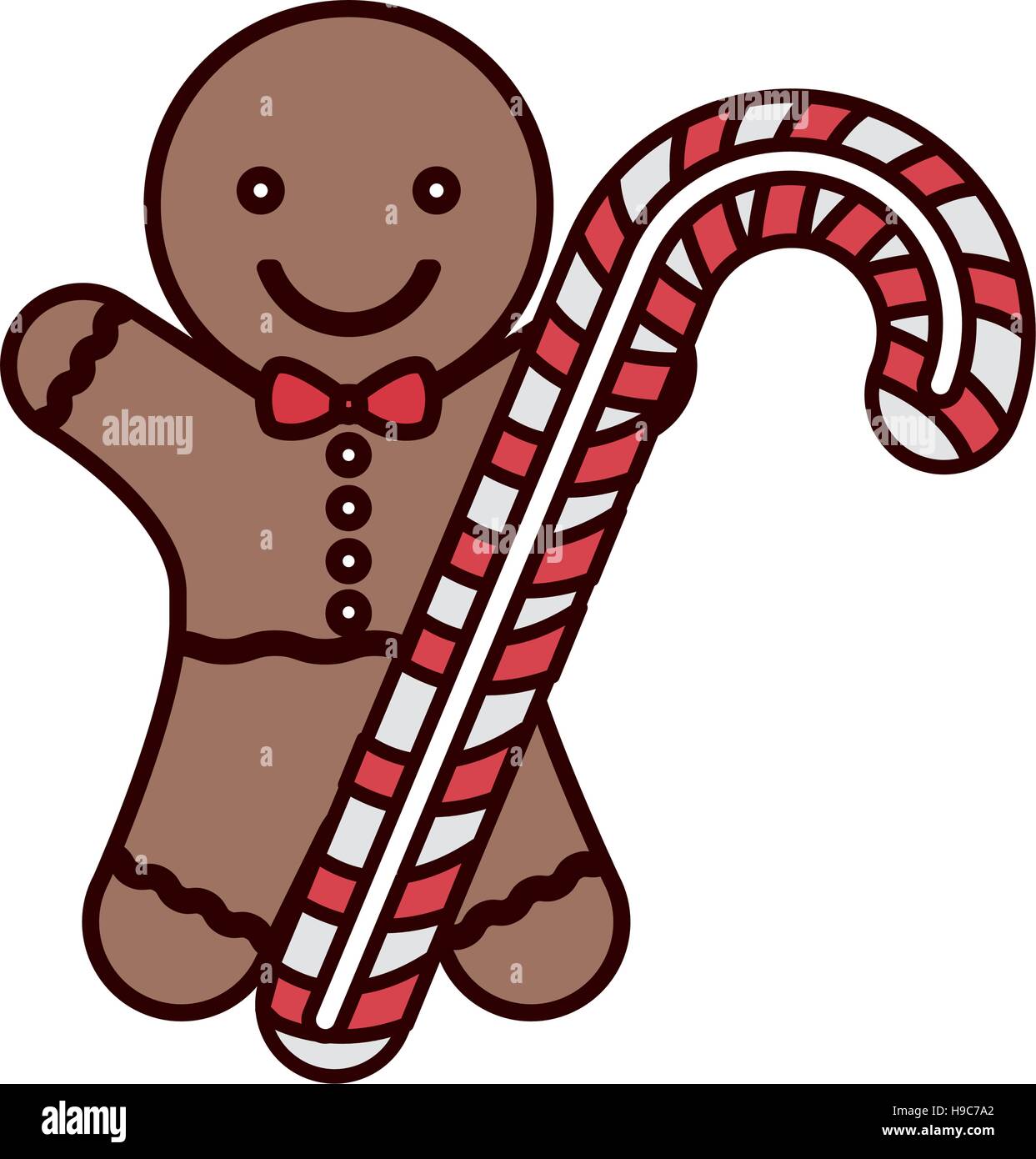 Tasty christmas cookies red Stock Vector Images - Alamy