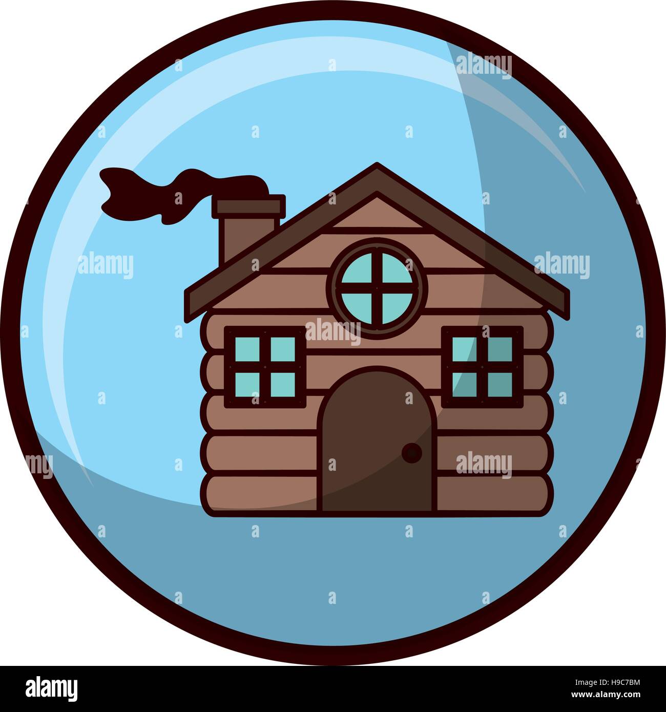 Crystal ball on wooden Stock Vector Images - Alamy