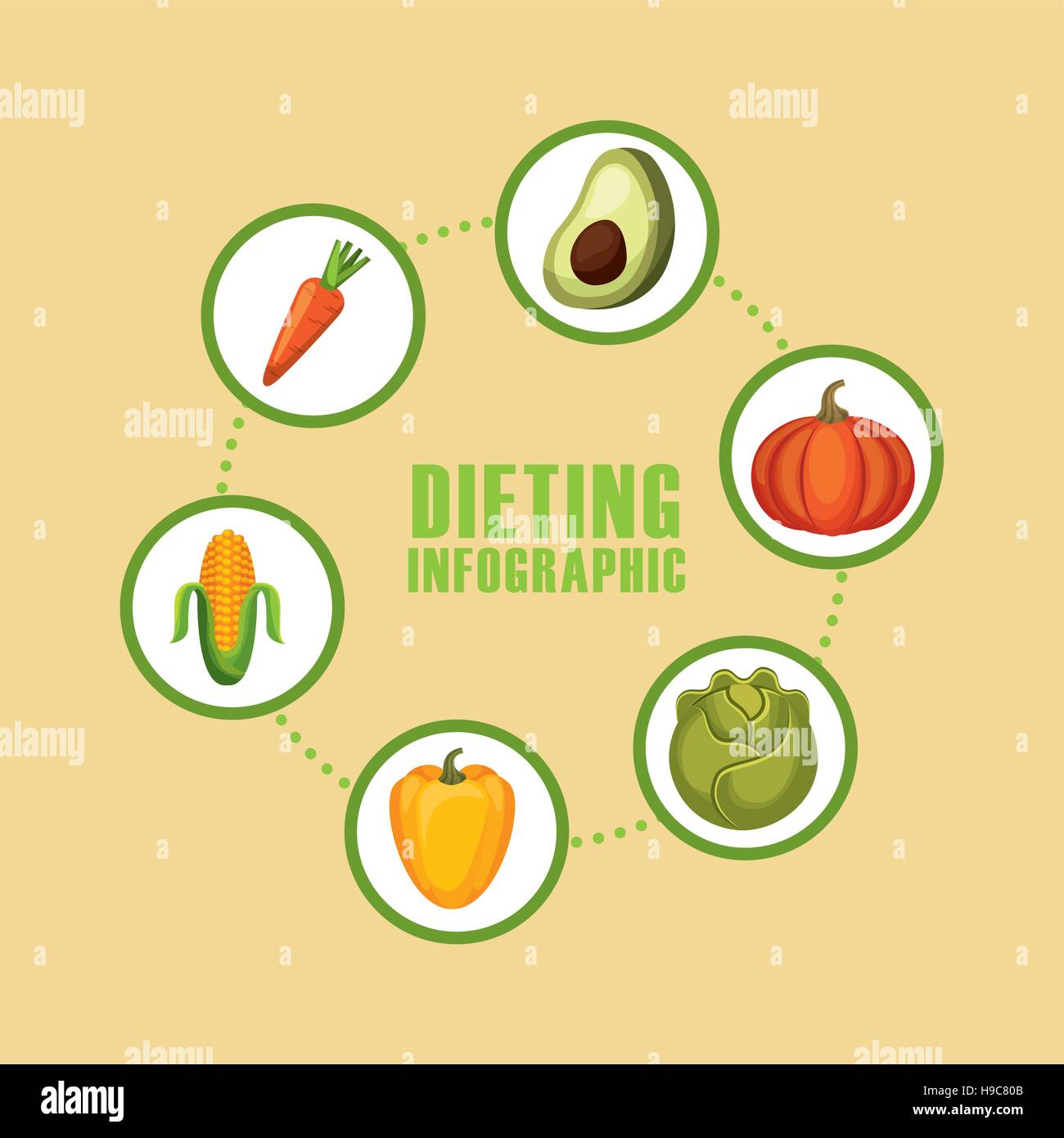 Infographic presentation healthy food dieting hi-res stock photography ...