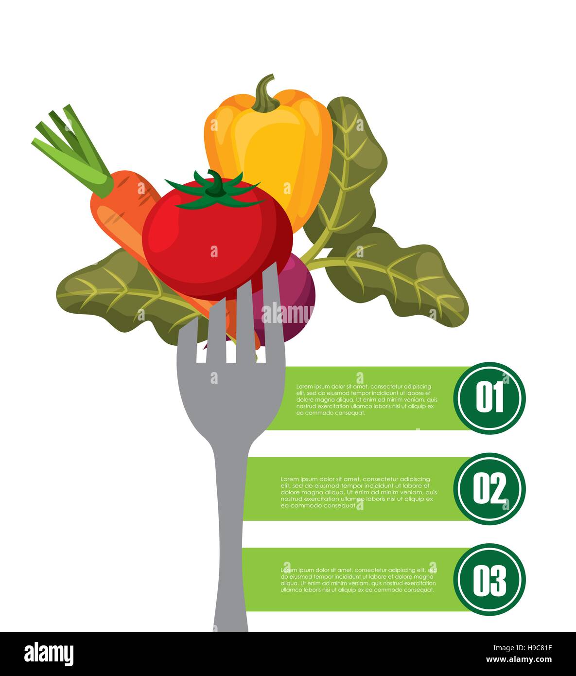 infographic presentation of healthy food for dieting with vegetables ...