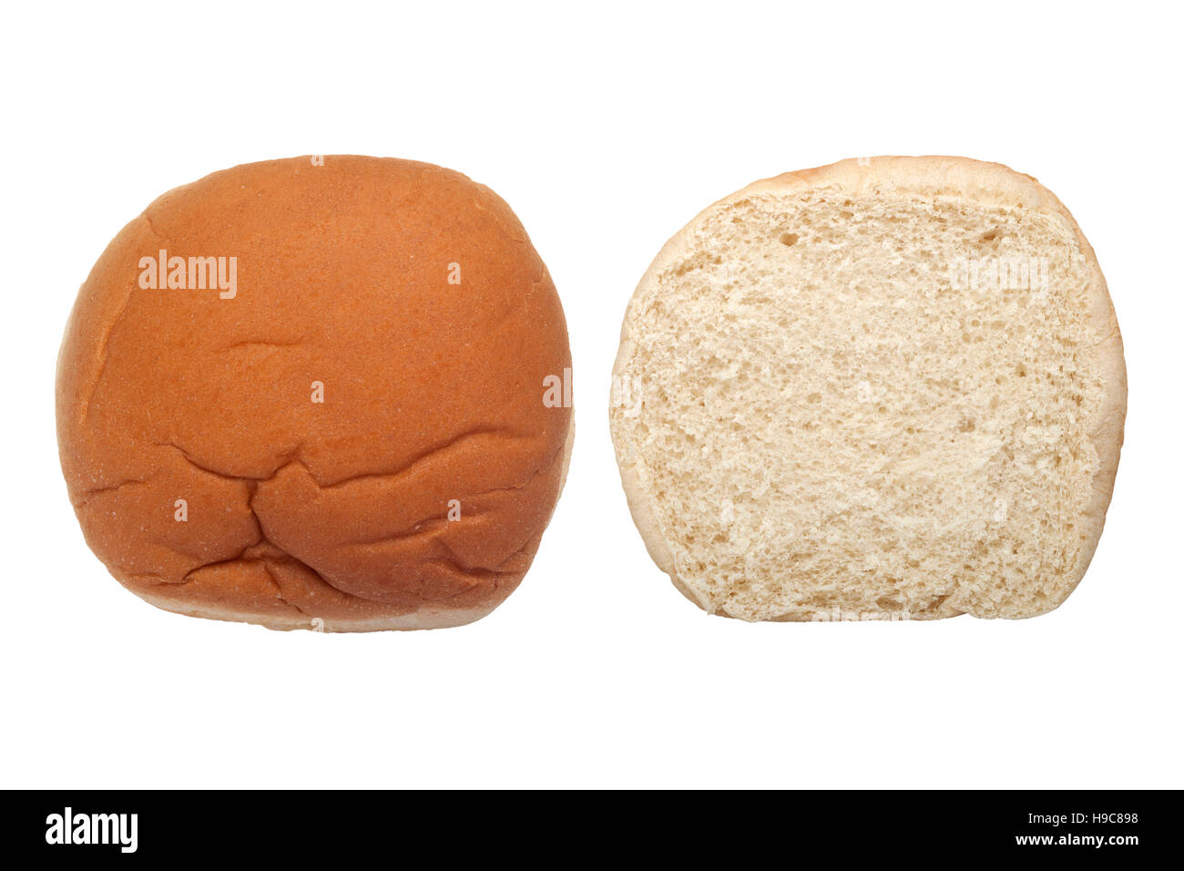 Hamburger Bun Bottom Top View