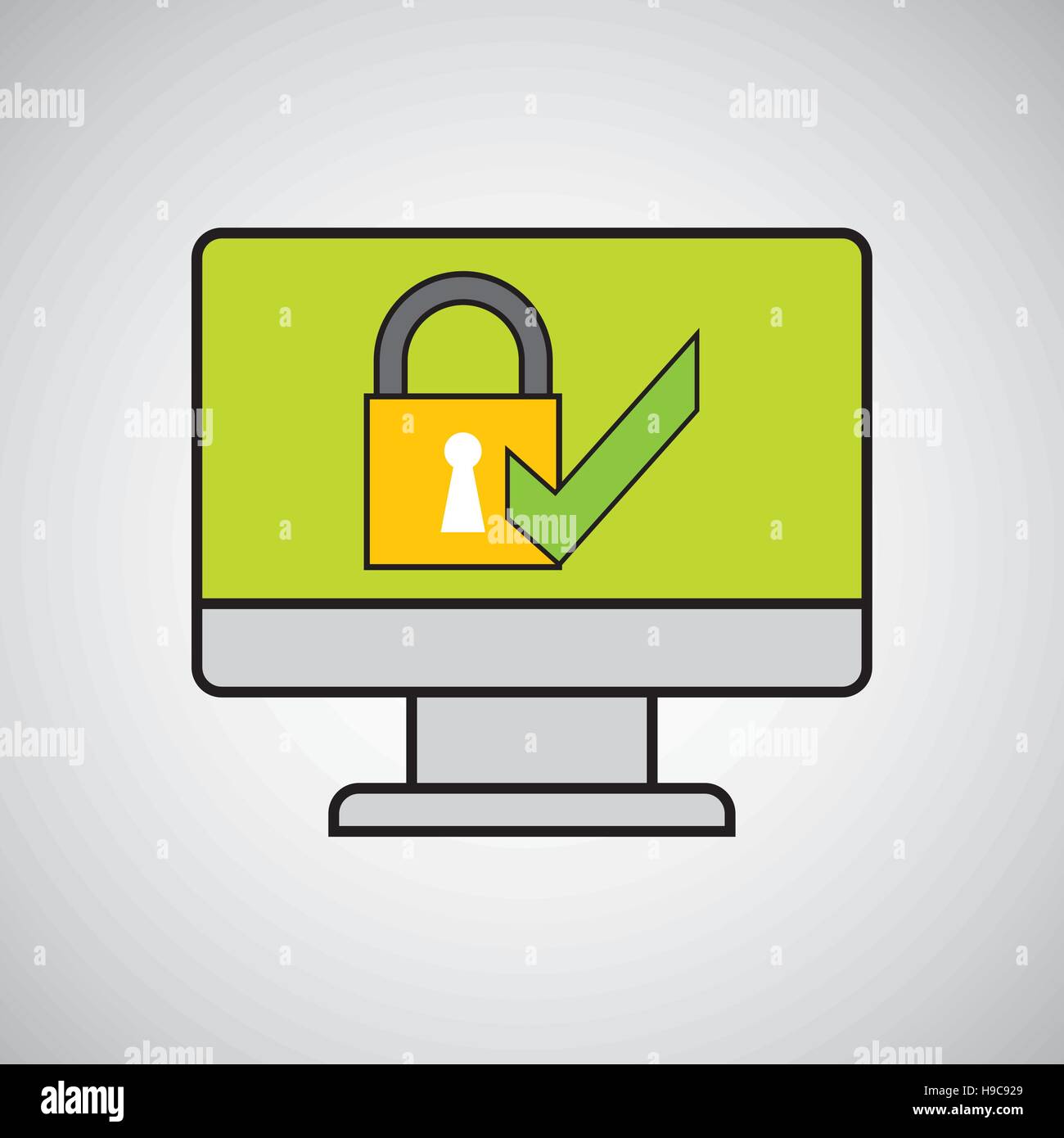 internet security check computer protection vector illustration eps 10 ...