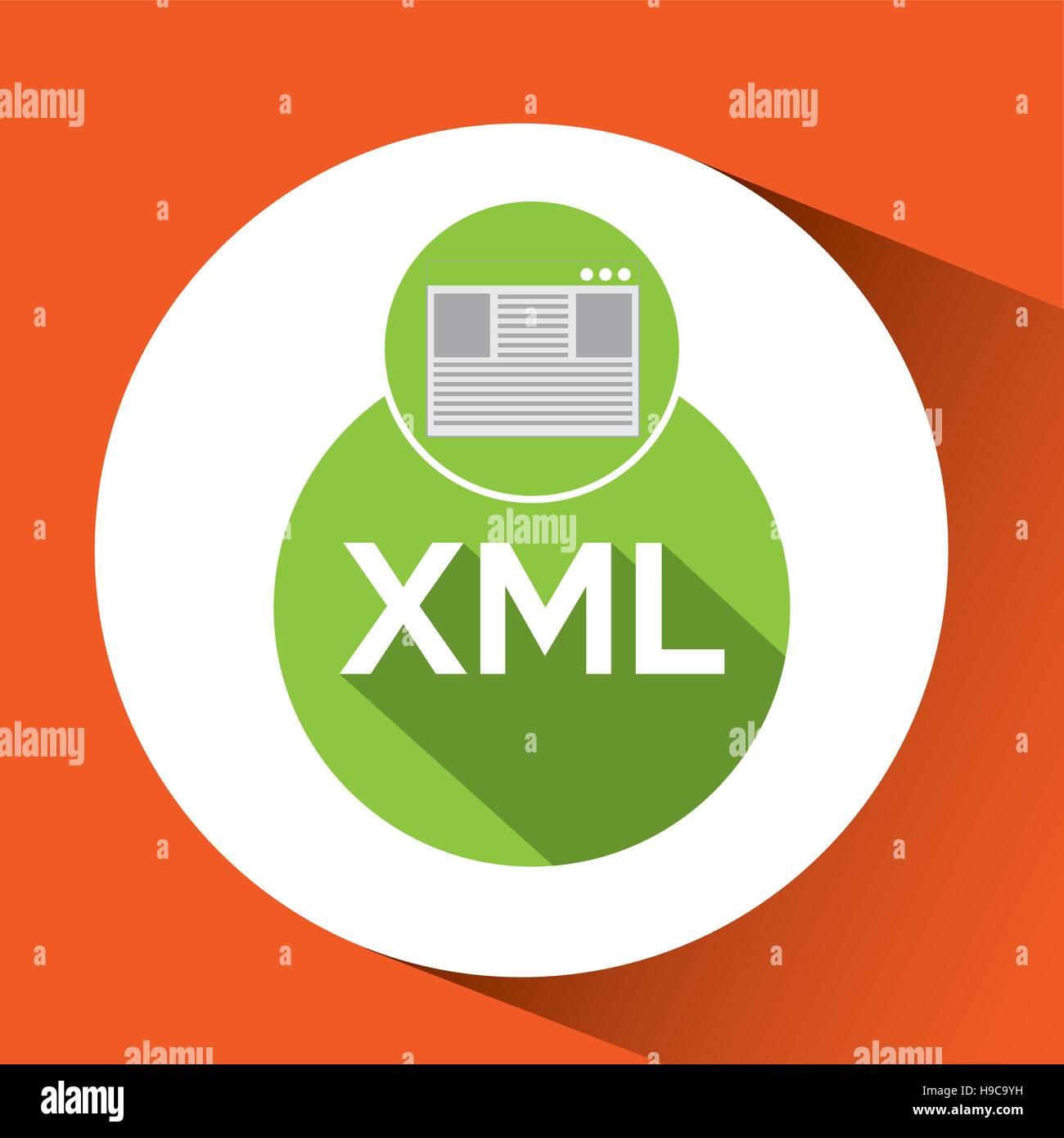 Web Development Page Code Xml Vector Illustration Eps 10 Stock Vector Image And Art Alamy 5422