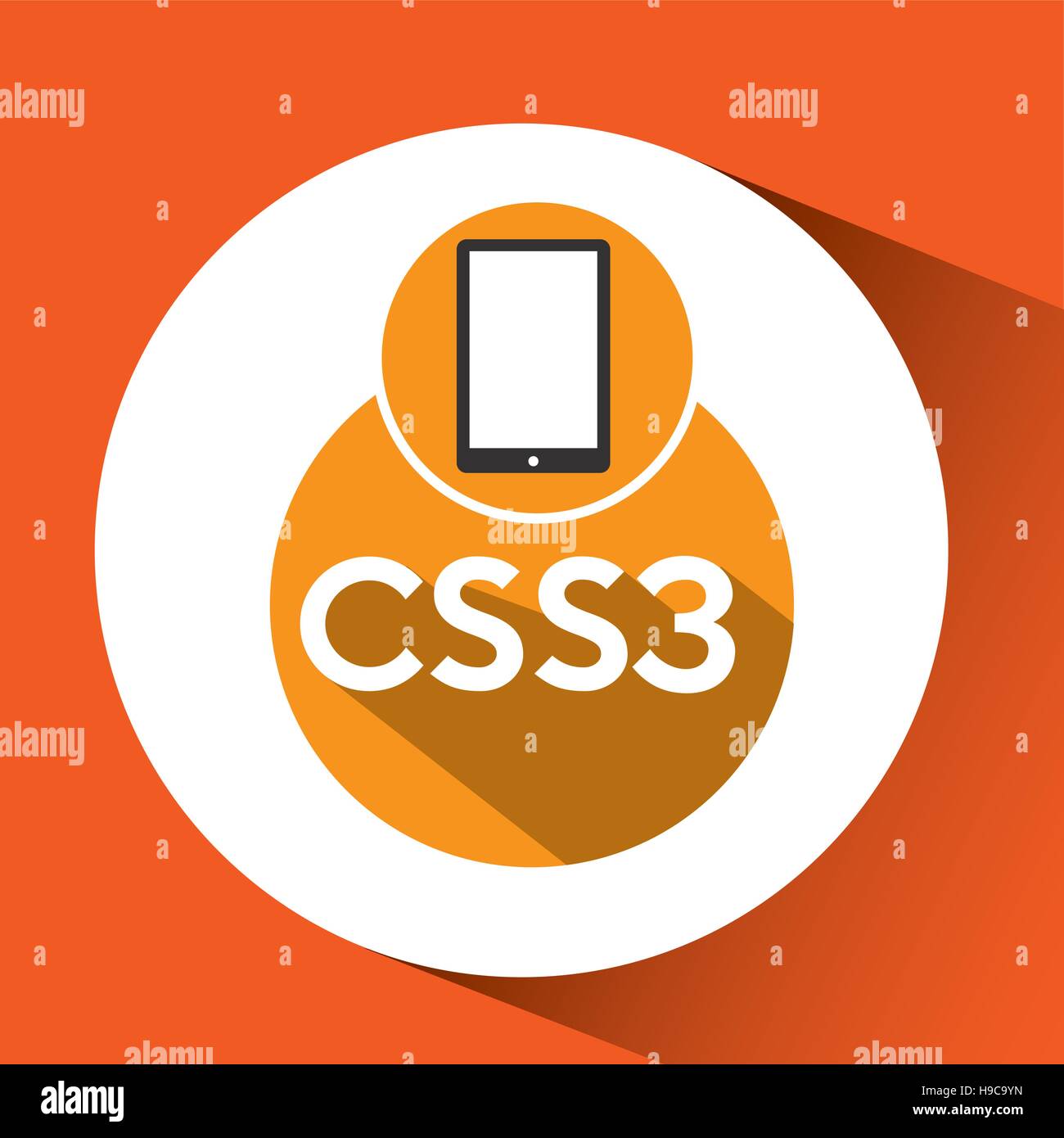 web development smartphone css3 vector illustration eps 10 Stock Vector Image & Art - Alamy