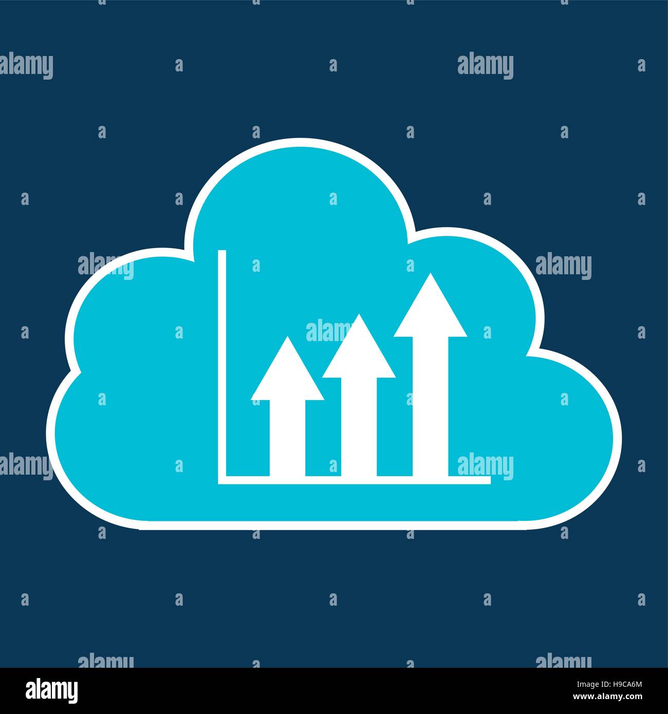 cloud code developing chart diagram vector illustration eps 10 Stock ...