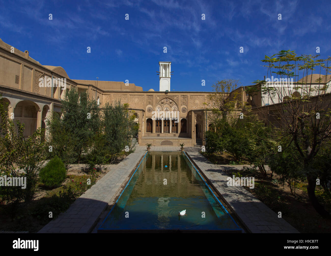 Boroujerdi historical house and its wind tower, Isfahan province ...