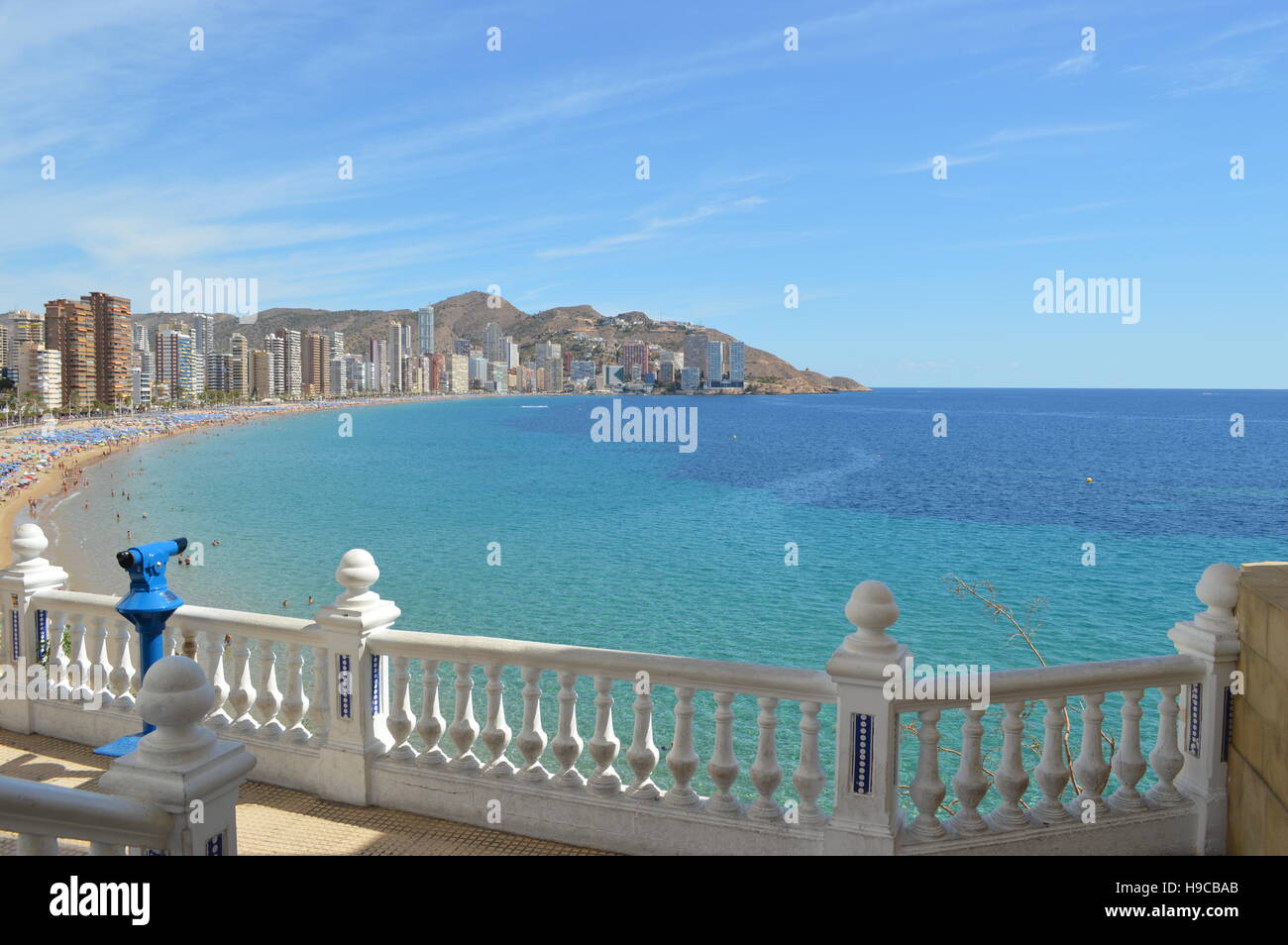 Views of Benidorm Levante Beach Stock Photo - Alamy