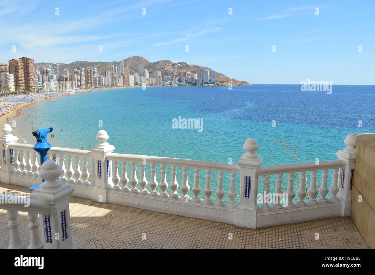 Views of Benidorm Levante Beach Stock Photo - Alamy