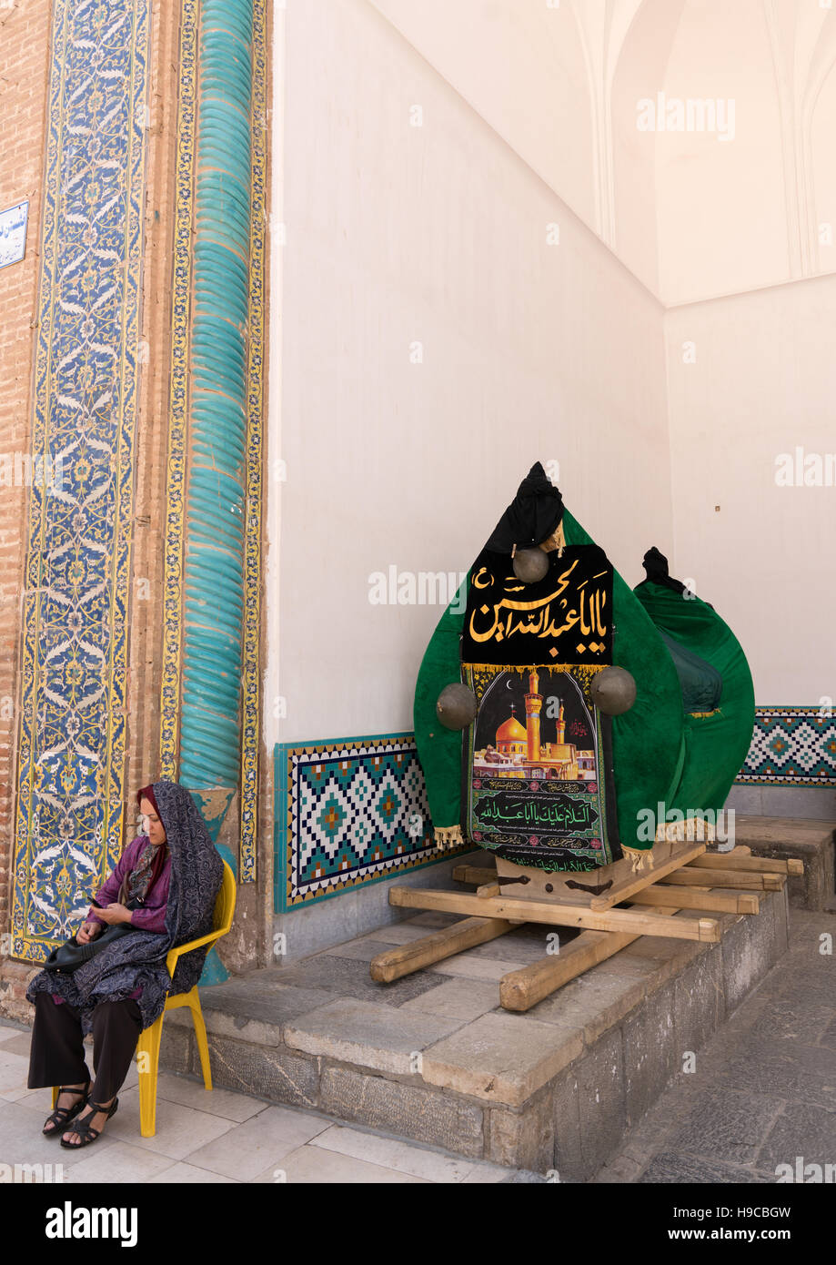 Nakhl in the shrine of sultan ali during muharram, Kashan county ...