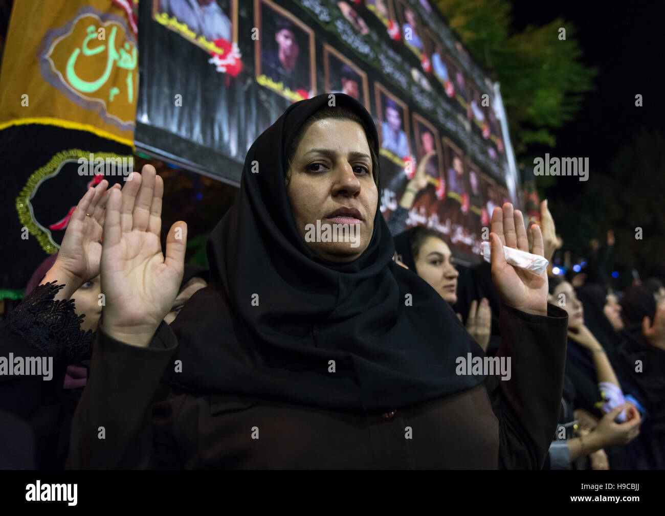 Iranian shiite muslim women during muharram, Lorestan province ...