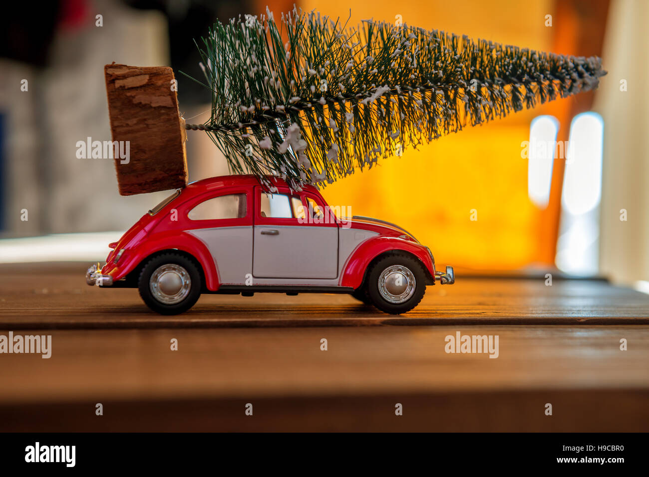 Car Carrying A Christmas Tree High Resolution Stock Photography and ...
