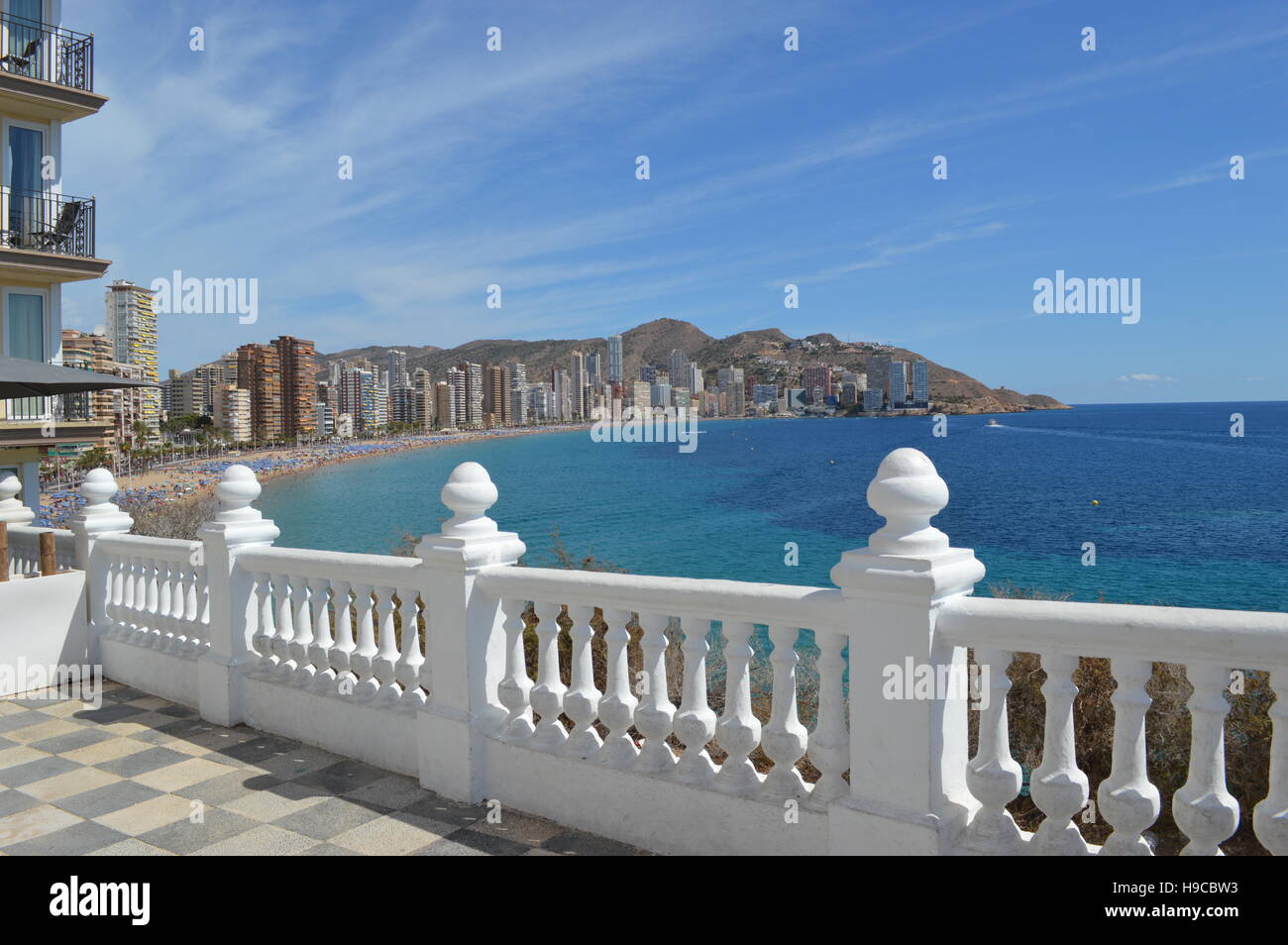 Views of Benidorm Levante Beach Stock Photo - Alamy