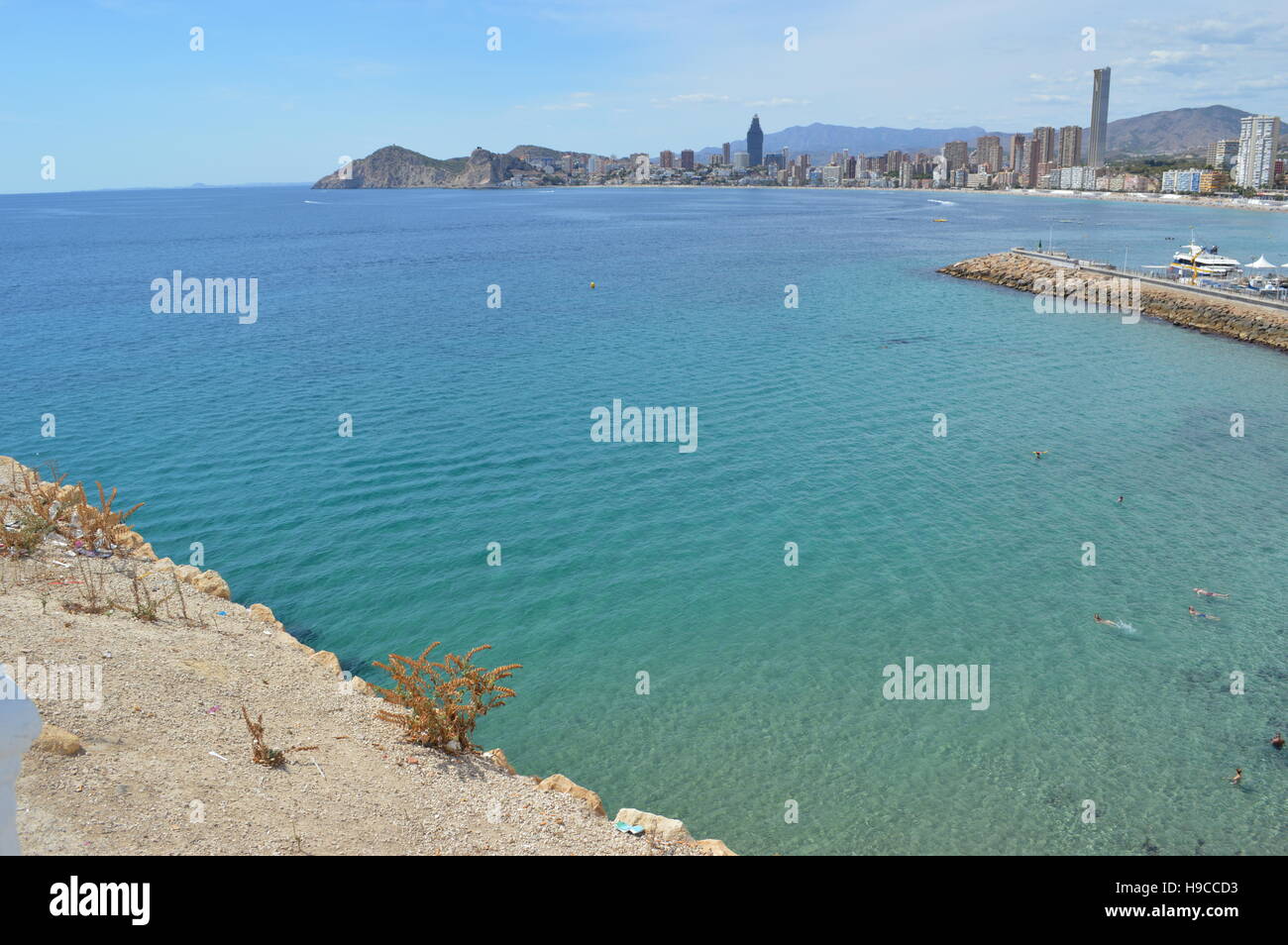 Views of Benidorm Levante Beach Stock Photo - Alamy