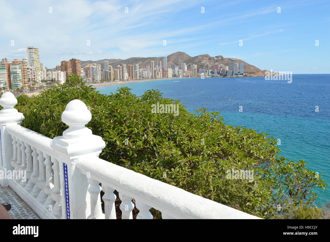 Views of Benidorm Levante Beach Stock Photo - Alamy