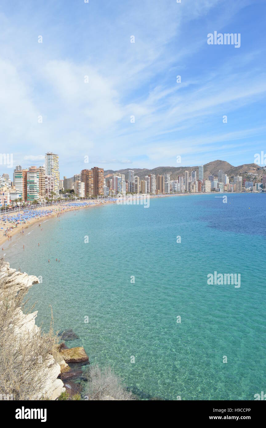 Photograph of Levante Beach in Benidorm, Costa Blanca, Spain ...