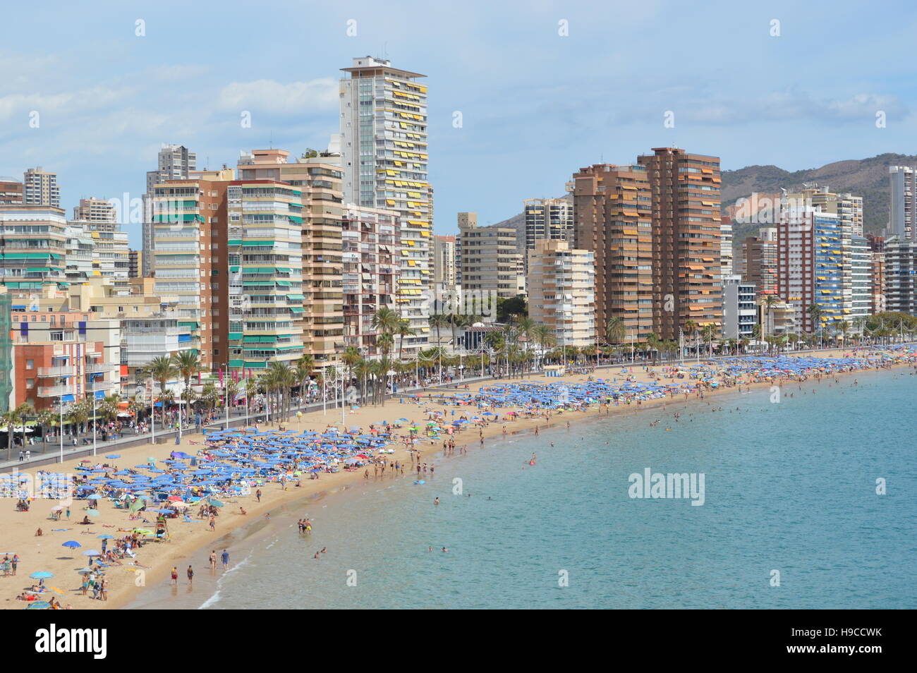 Photograph of Levante Beach in Benidorm, Costa Blanca, Spain ...