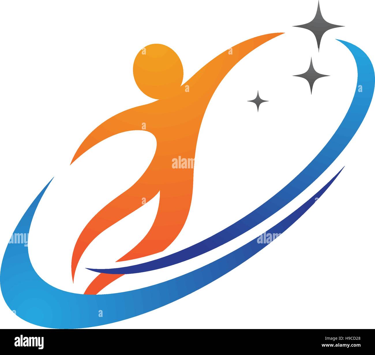 Fun people Healthy Life icon Logo template Stock Vector Image & Art - Alamy