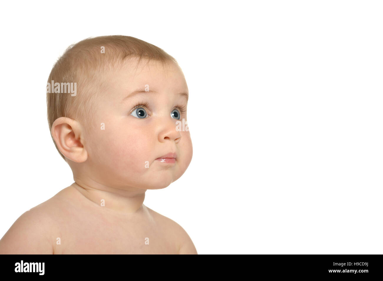Surprised cute baby Stock Photo - Alamy