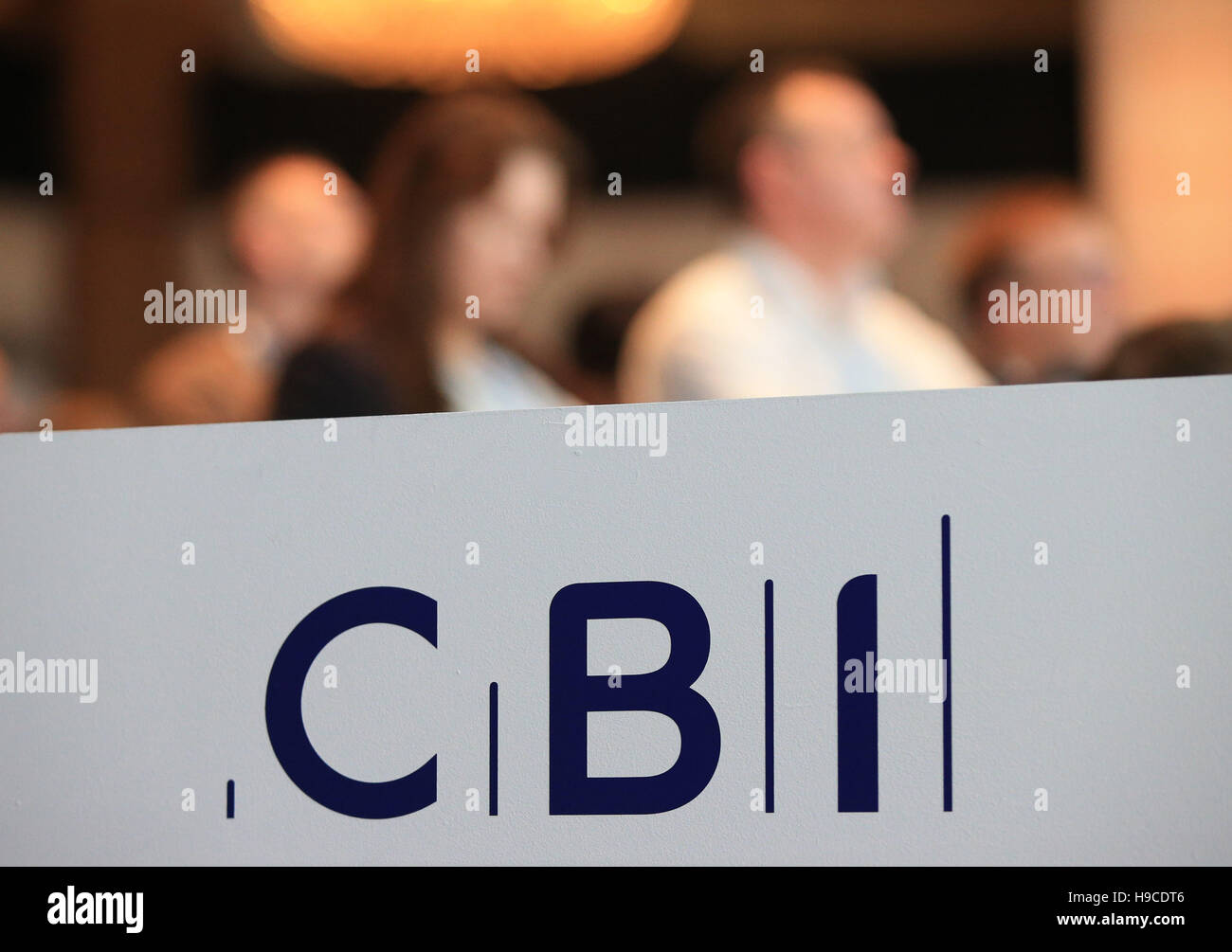 Delegates attend the Confederation of British Industry (CBI) annual ...