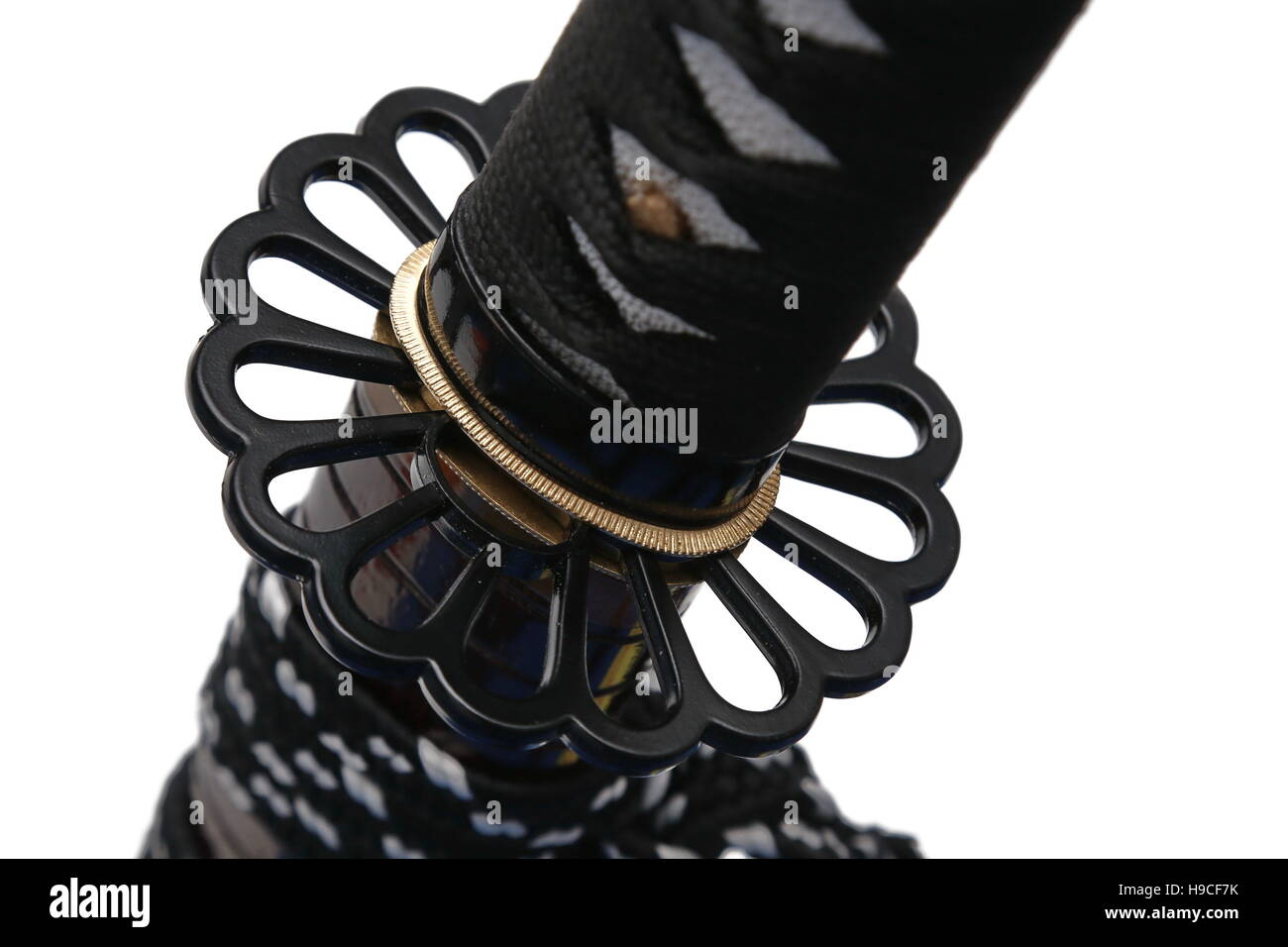 Tsuba : hand guard of Japanese sword Stock Photo - Alamy