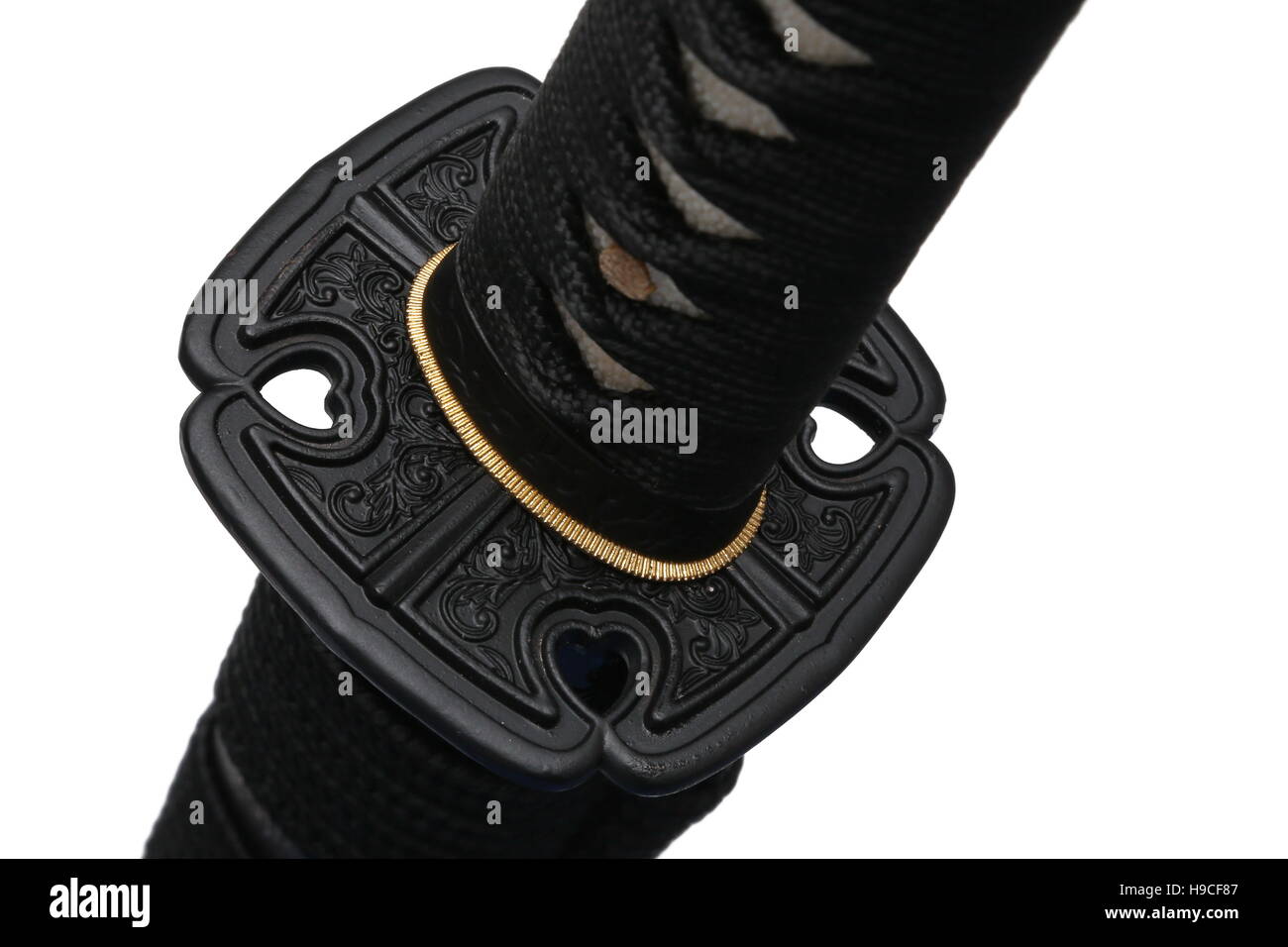 Tsuba : hand guard of Japanese sword Stock Photo - Alamy