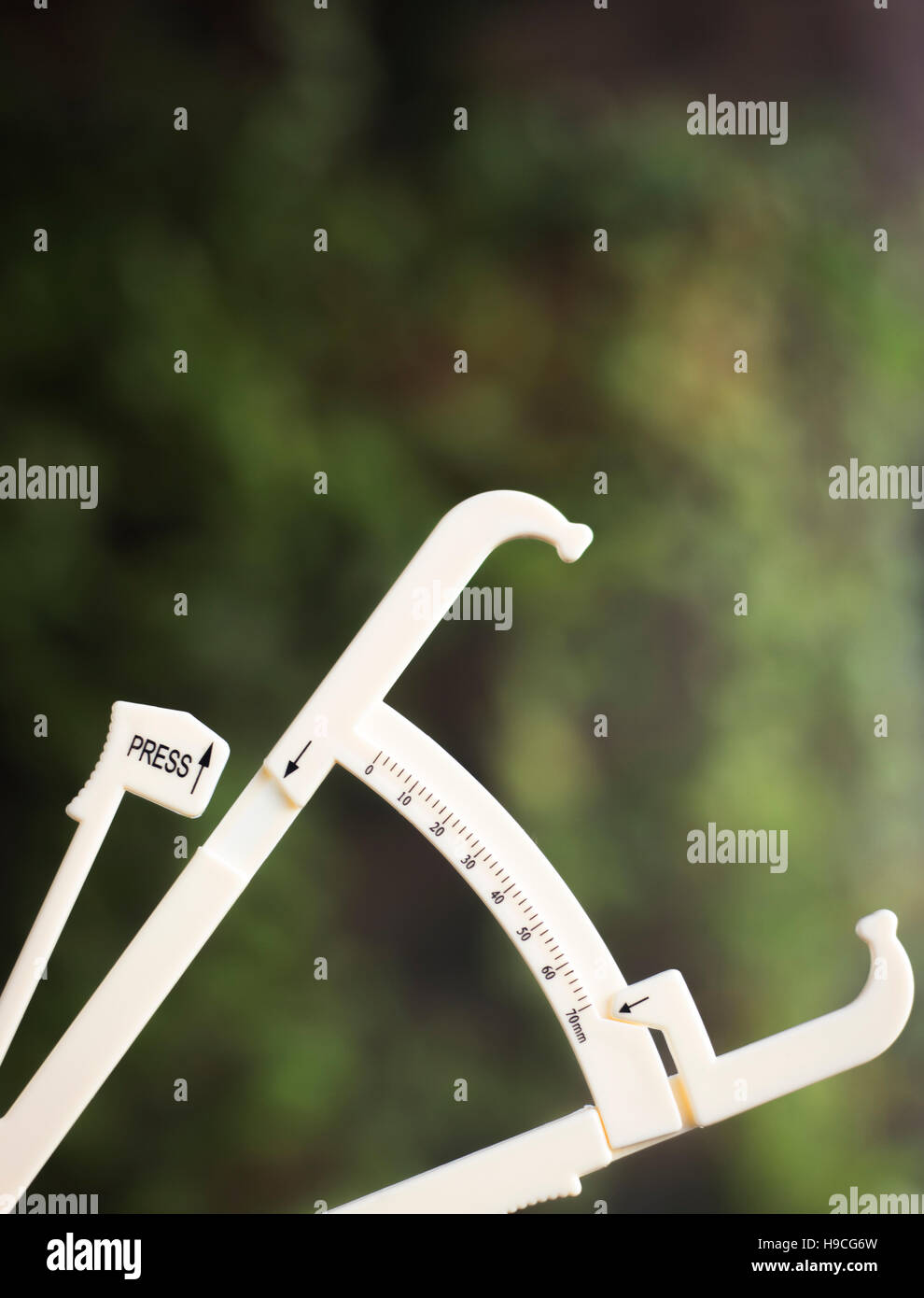 Bodyfat fat calipers used to measure percentage fat in different zones ...