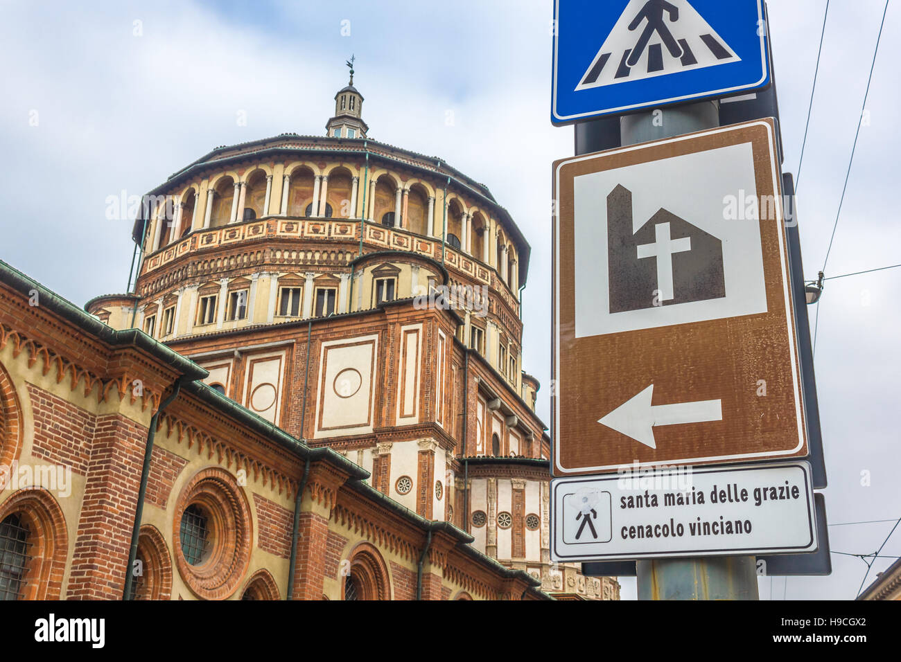 Santa Maria road sign Stock Photo - Alamy
