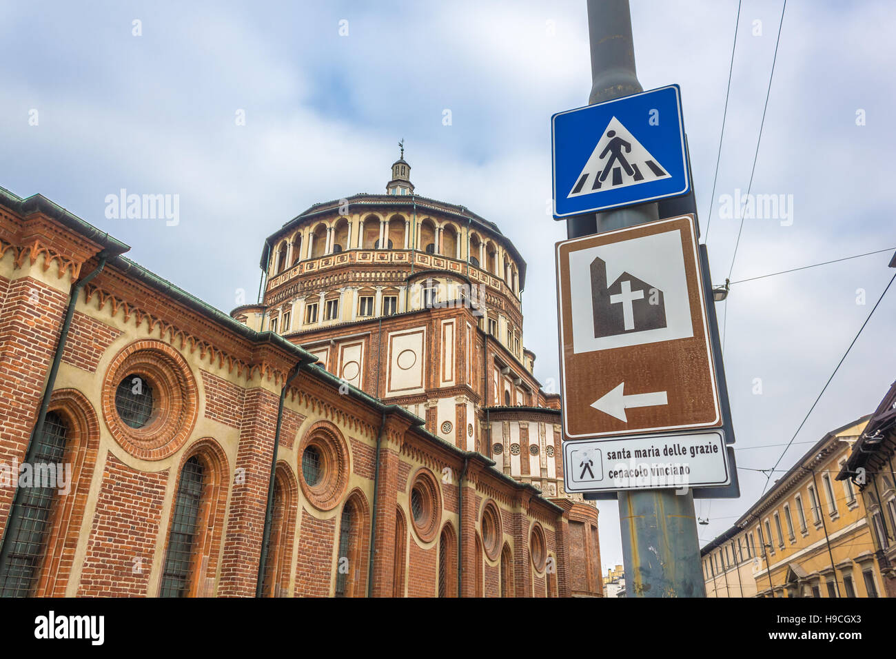 Santa Maria Delle Grazie sign Stock Photo - Alamy