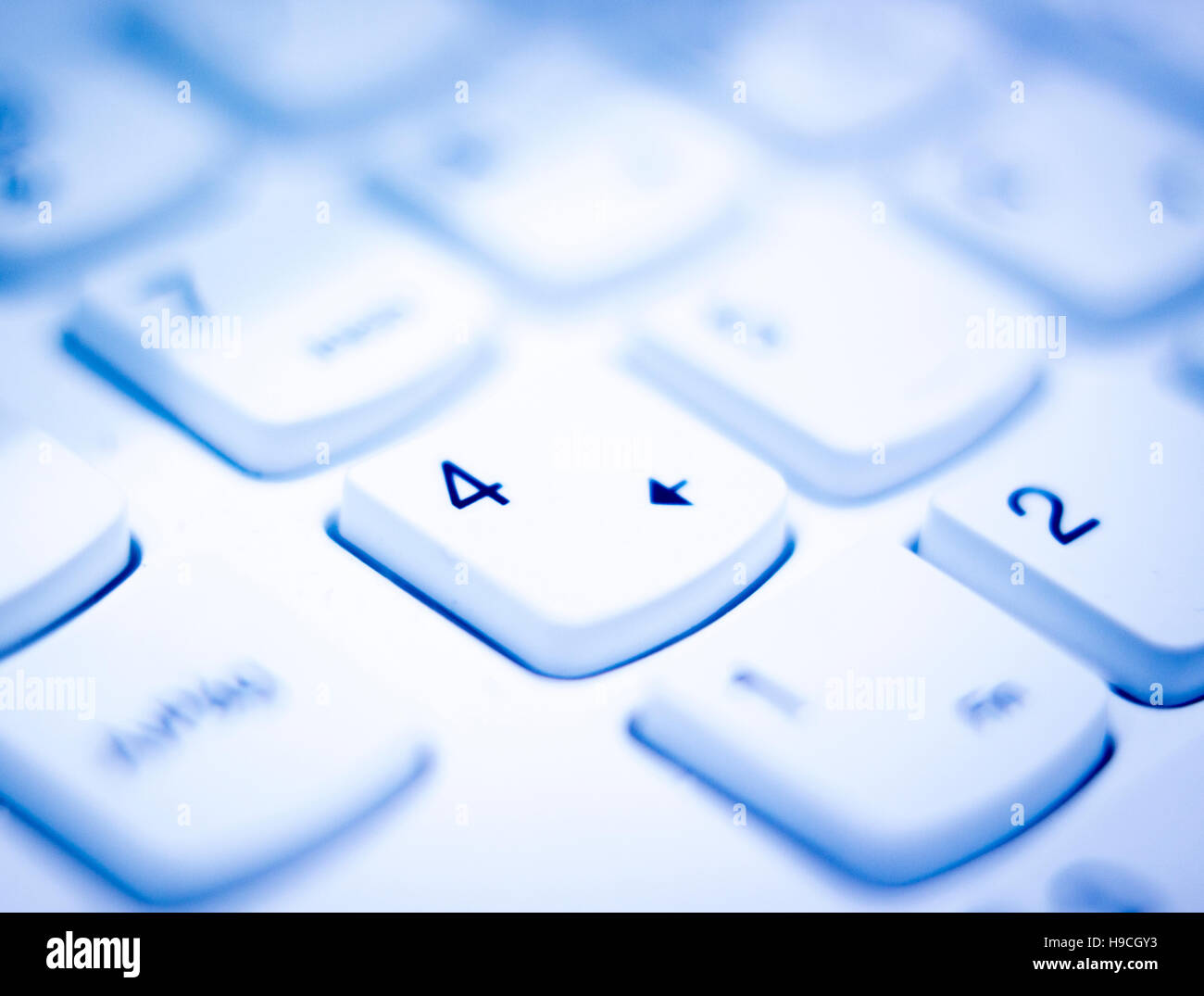 Personal computer pc external keyboad keys in Spanish format keypad ...