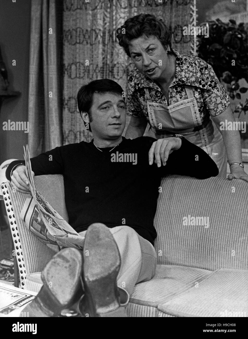 Die Chefin, Theaterstück, 1982, Darsteller: Jürgen Pooch, Hilde Sicks ...