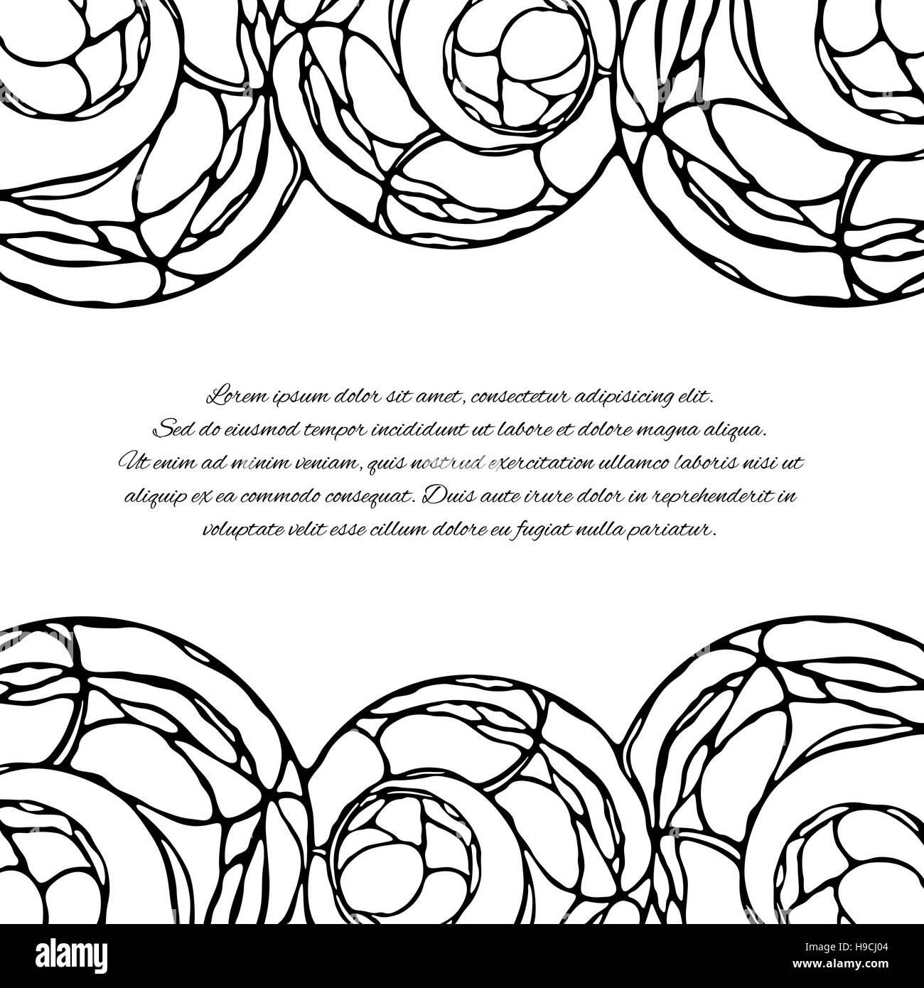 Abstract page border hi-res stock photography and images - Alamy