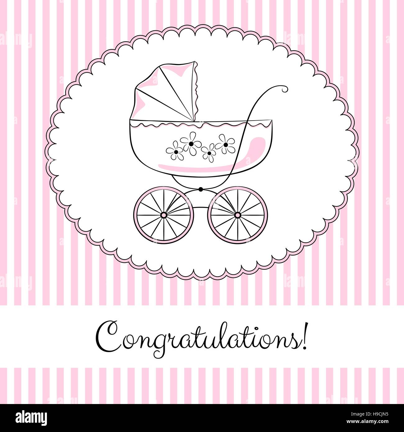 Congratulations Baby Girl Banner