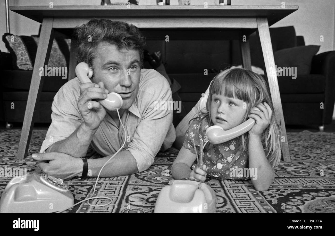 Deutscher Volksschauspieler Edgar Bessen mit Tochter, Deutschland ...