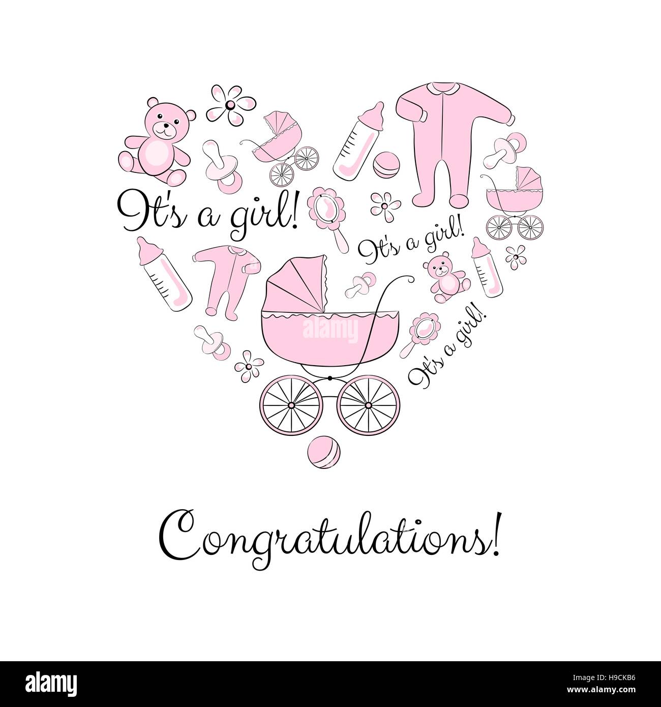 Congratulations baby Stock Vector Images - Alamy