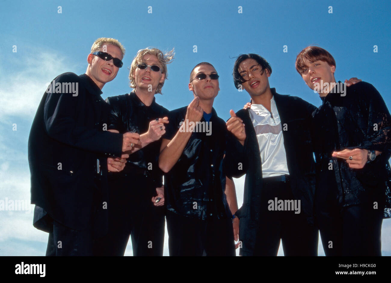 Deutsche Boygroup Touche, Deutschland 1990er Jahre. German boy band ...